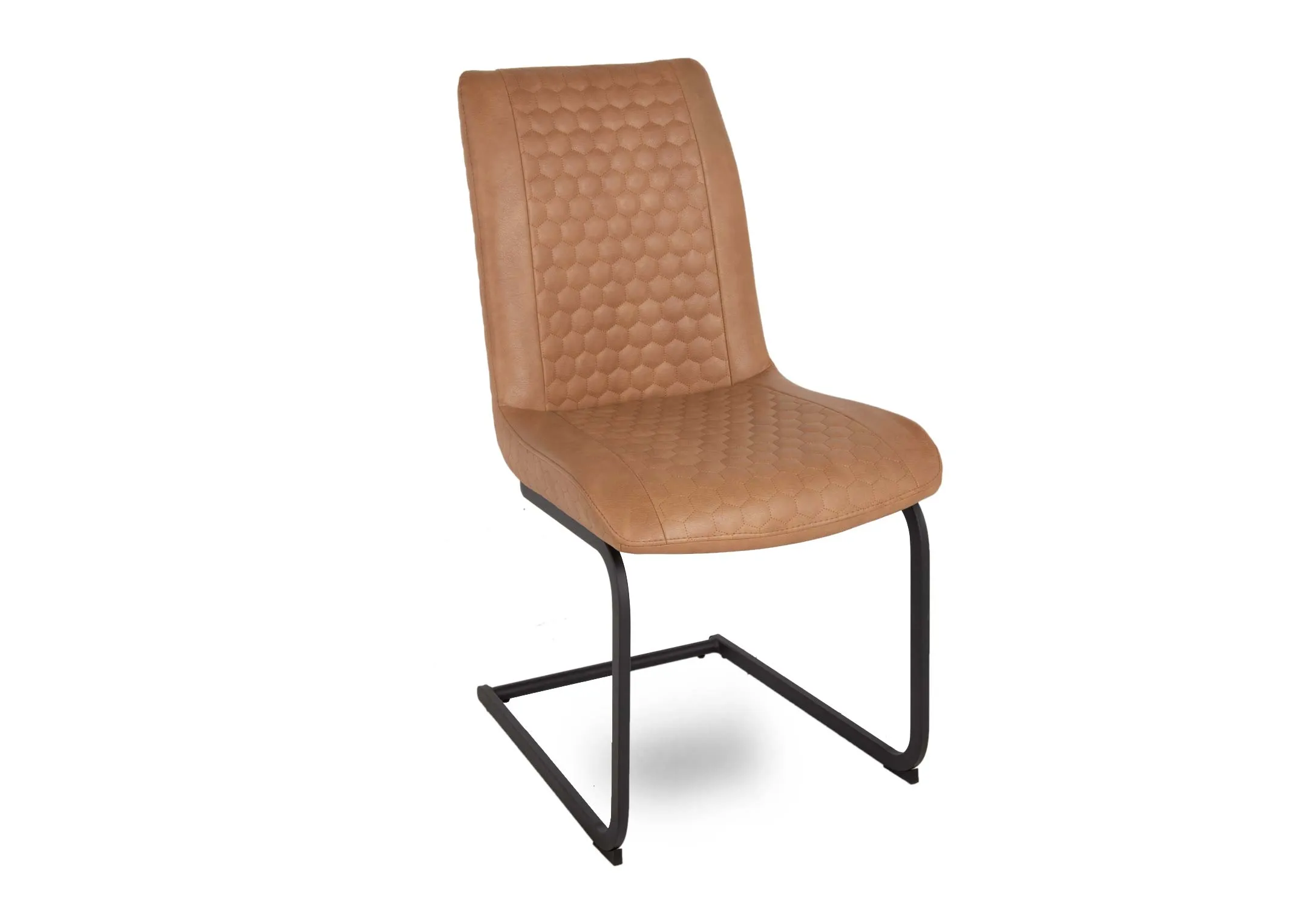 Light Brown Faux Leather Dining Chair Barton EZ Living Furniture