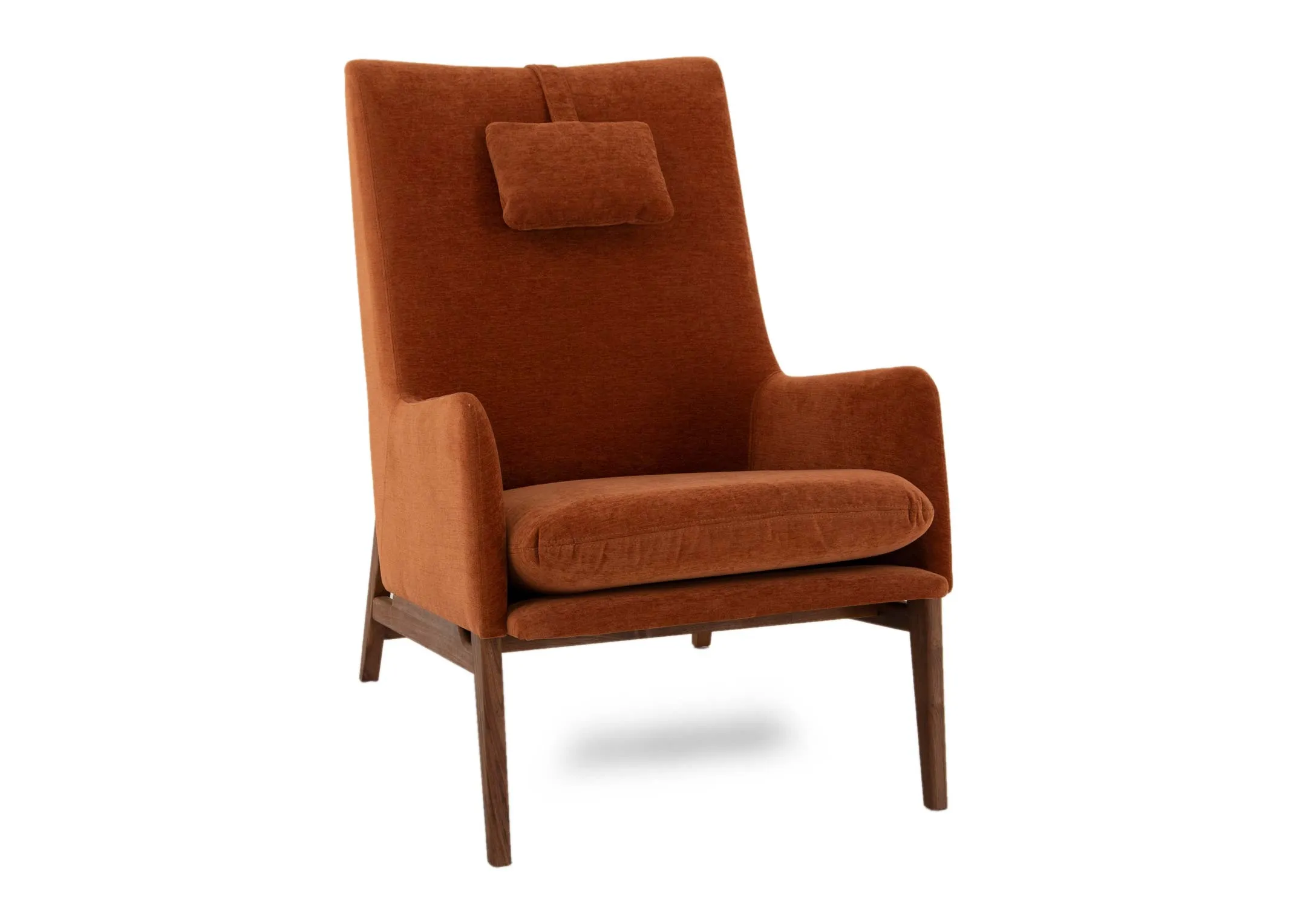 Rust Fabric Lounge Chair - Kentucky - EZ Living Furniture