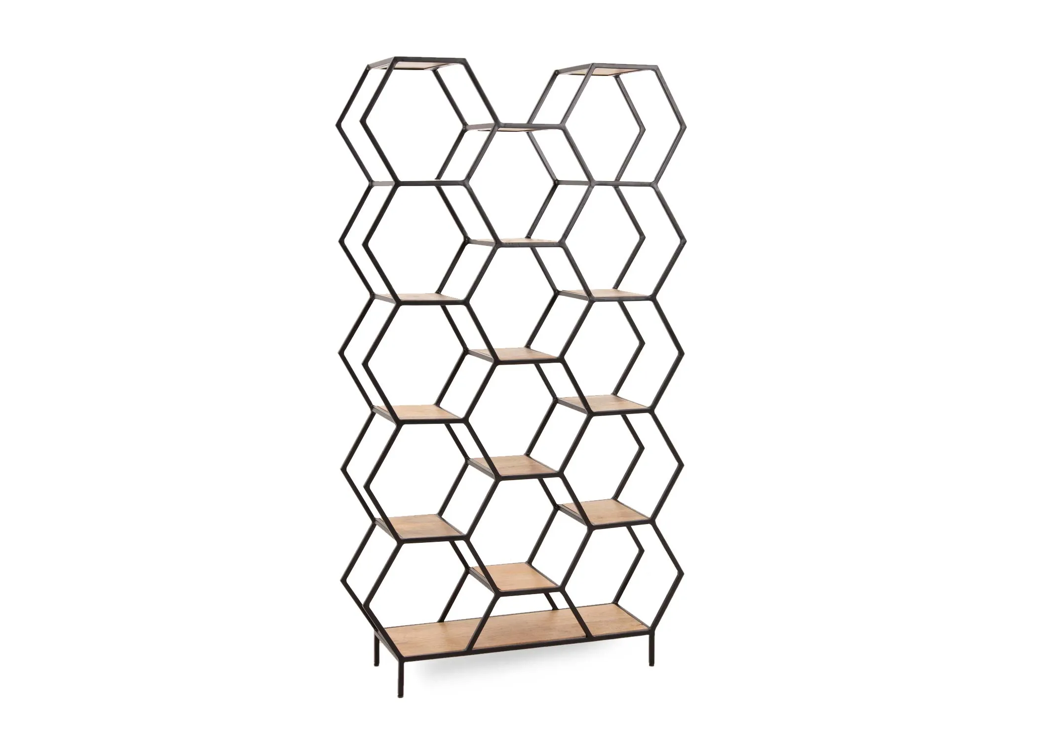 Hexagonal Mango Display Unit - Diamond - EZ Living Furniture