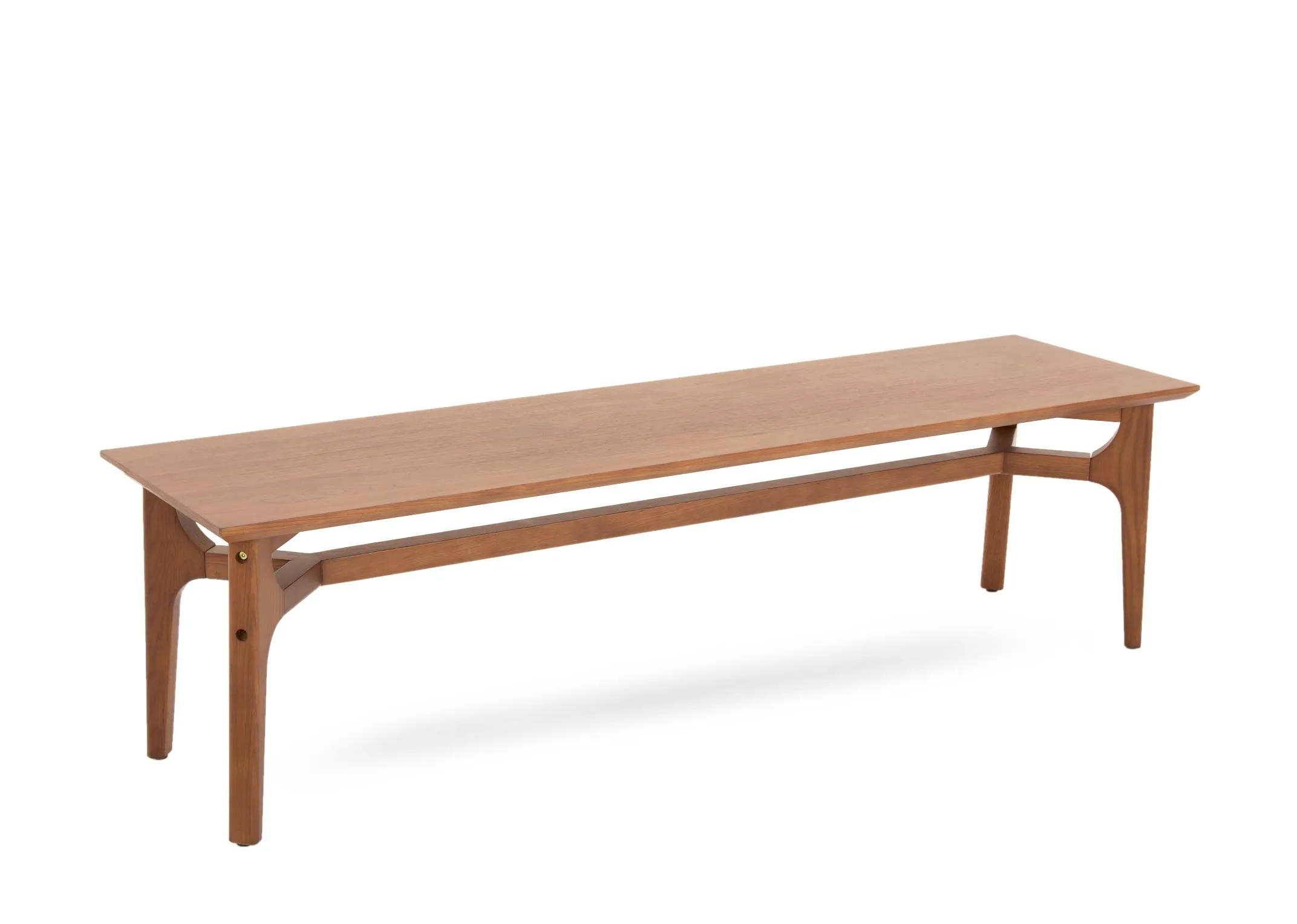 Walnut Dining Bench Retro EZ Living Furniture