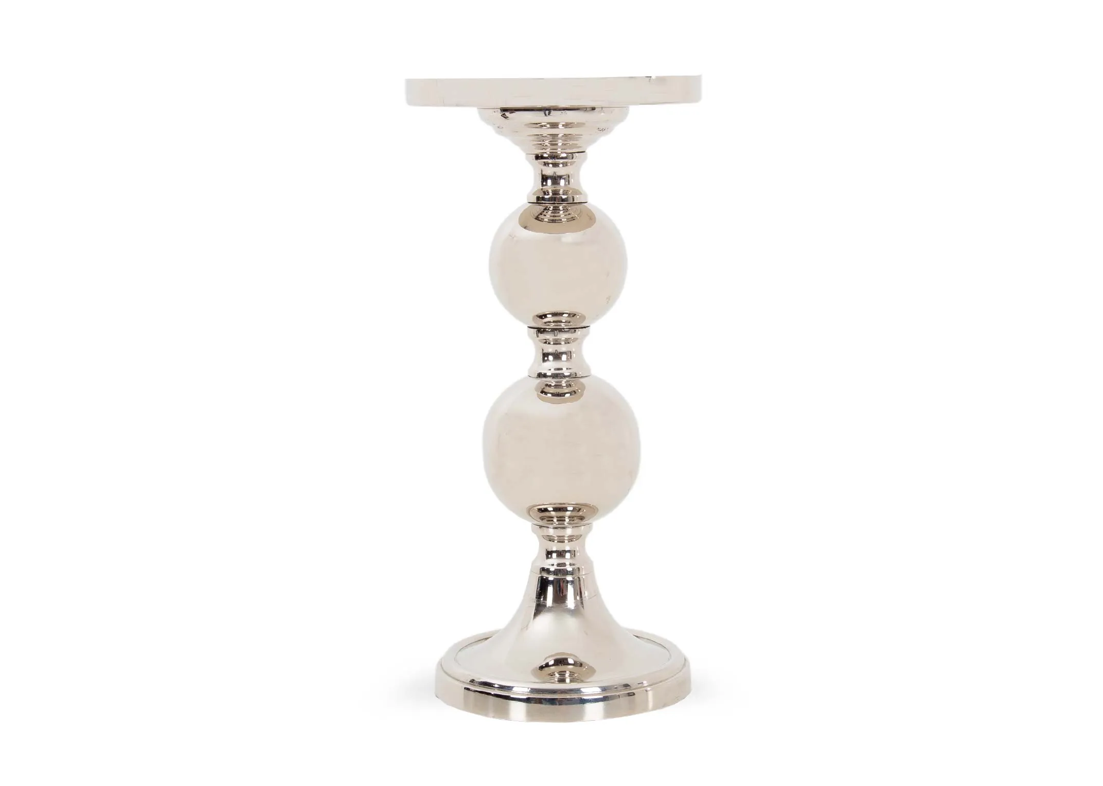 Medium Steel Pillar Christmas Candle Holder