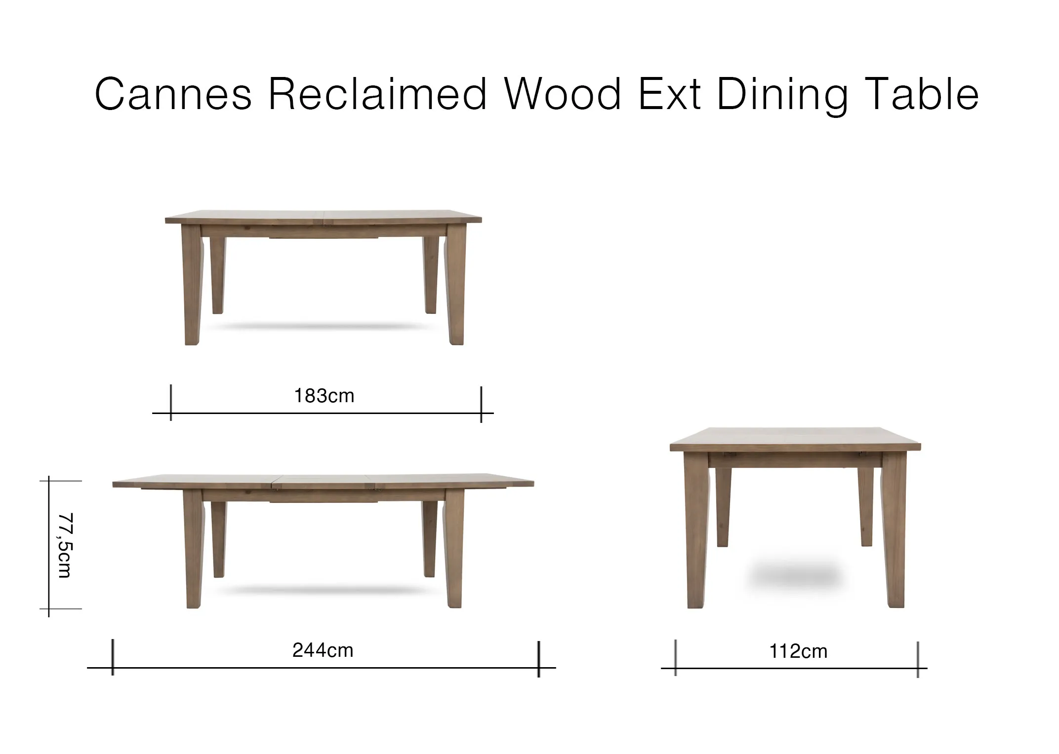 Reclaimed Wood Dining Table Dimensions Hutton Handcrafted Rustic