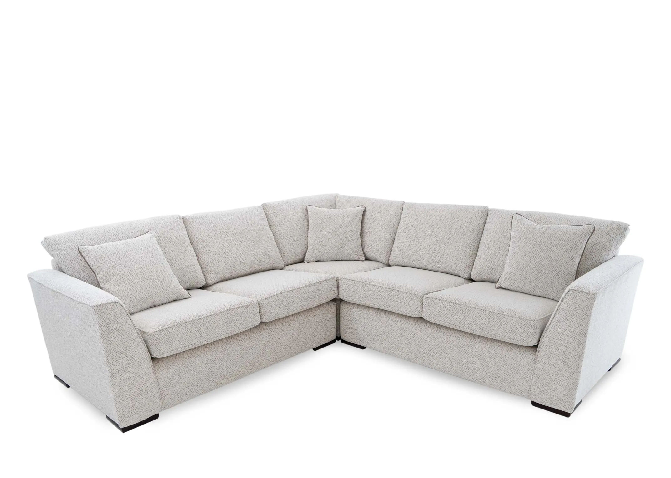Large Beige Fabric Corner Sofa - Carraroe - EZ Living Furniture