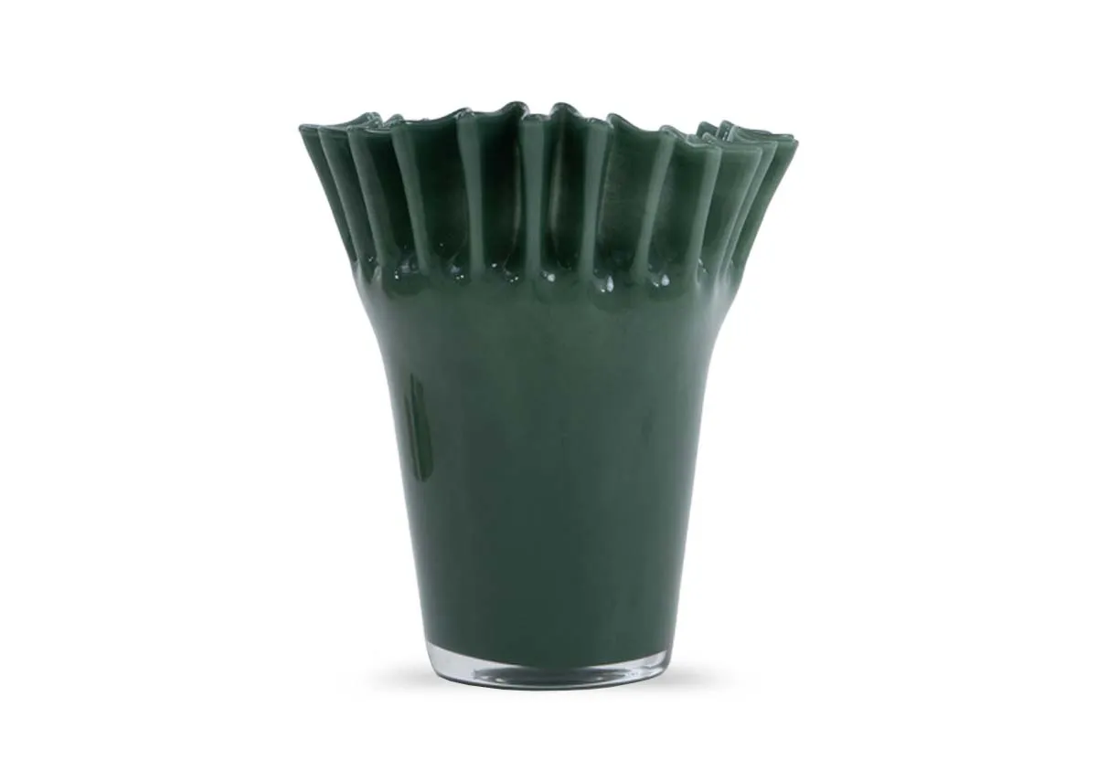 Small Dark Green Vase - Barriro - EZ Living Furniture