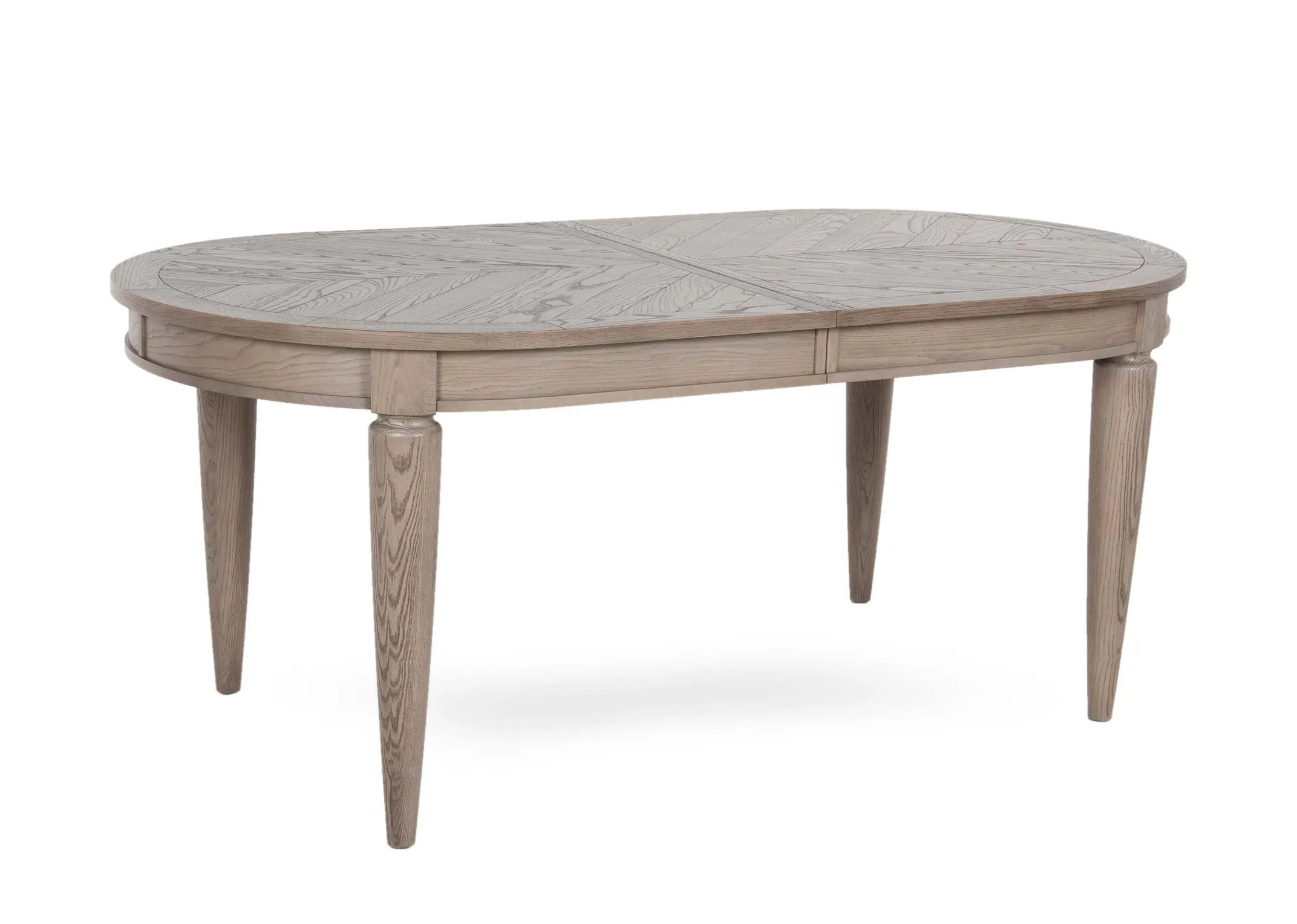 140cm Oval Grey Ash Extendable Dining Table - Monroe - EZ Living Furniture