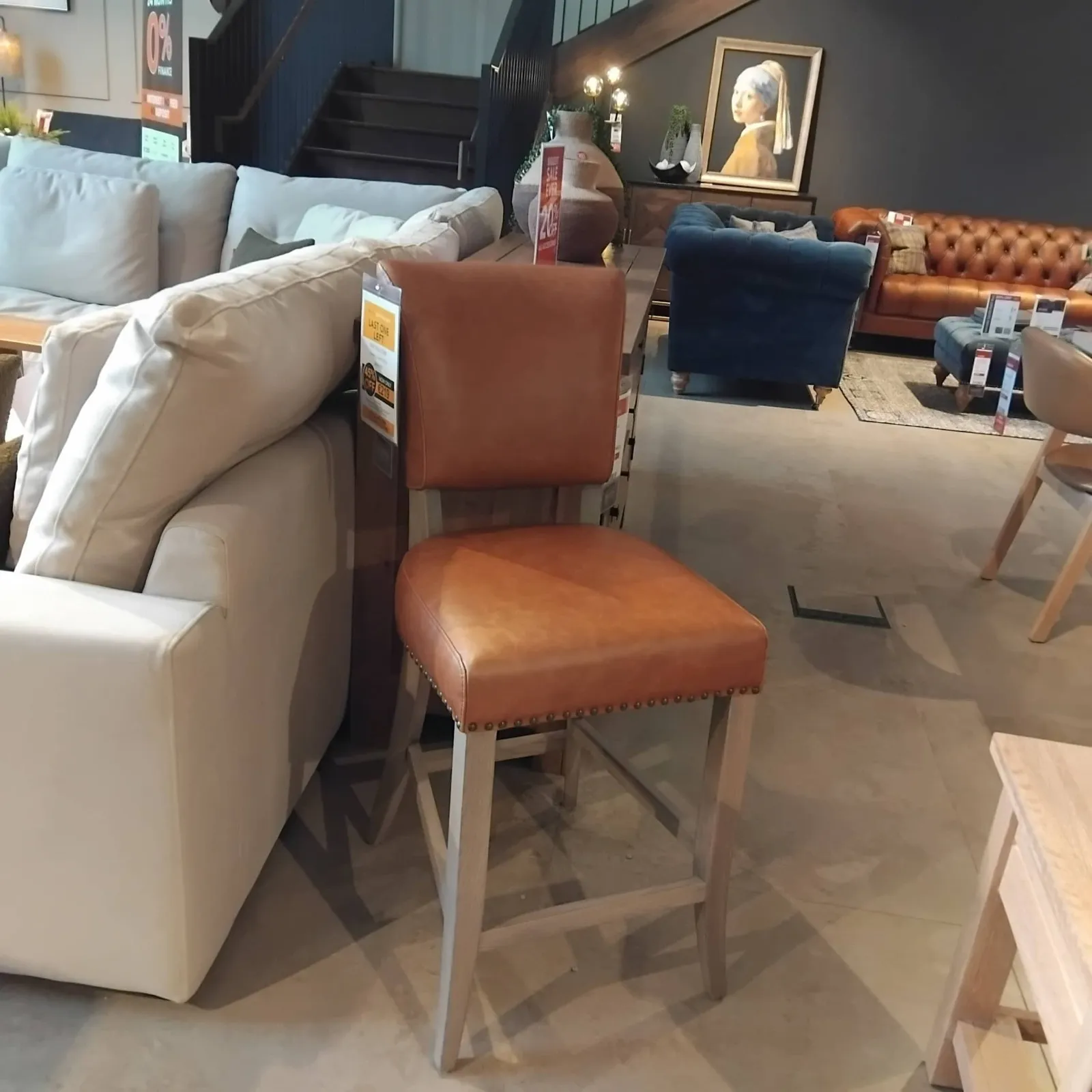 Athy Gold Coast Real Leather Counter Stool (Carlow Floor Model) - EZ ...